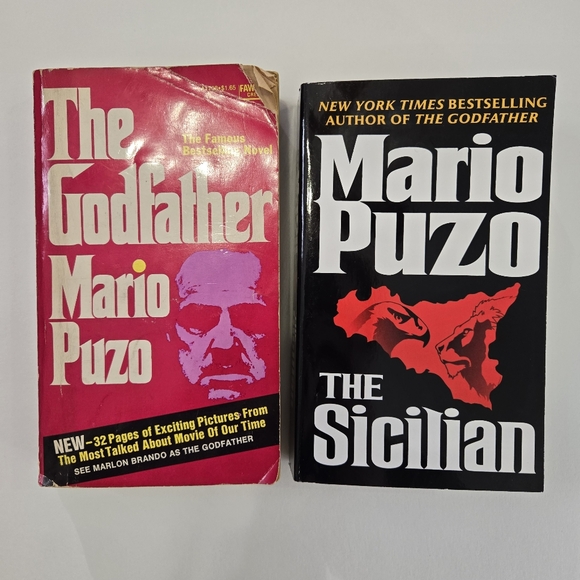 Other | Lot Of 2 Mario Puzo Books The Godfather The Sicilian | Poshmark